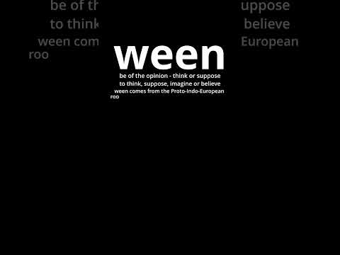Video Word Of The Day - Ween