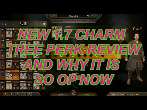 Bannerlord NEW 1.7 Charm Perks Review And Why It Is So OP Now (See Comment) | Flesson19