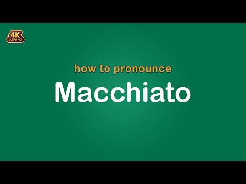 how to pronounce Macchiato 【Starbucks】