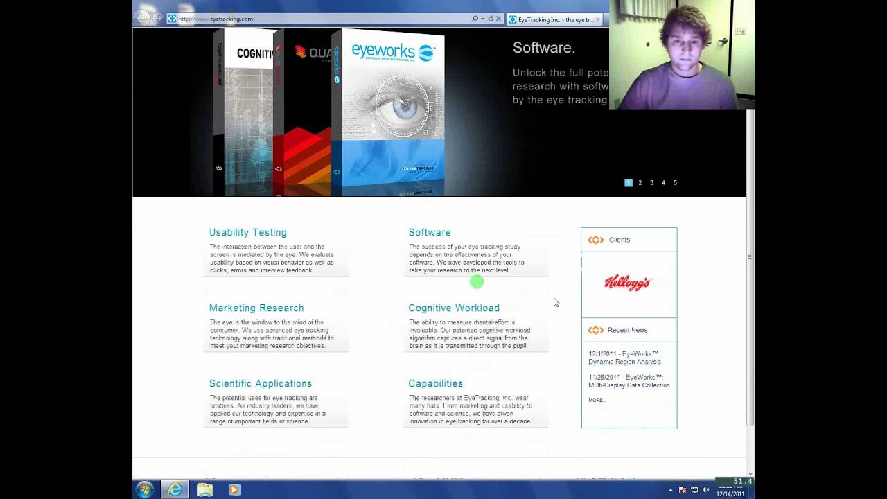 Eye Tracking Usability Session Excerpt