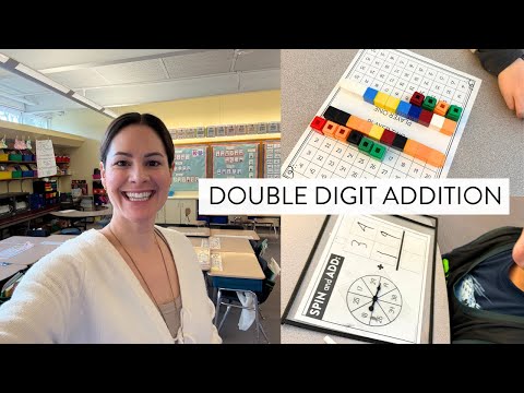 How to Teach Double Digit Addition & Subtraction in First Grade (regrouping & without regrouping)