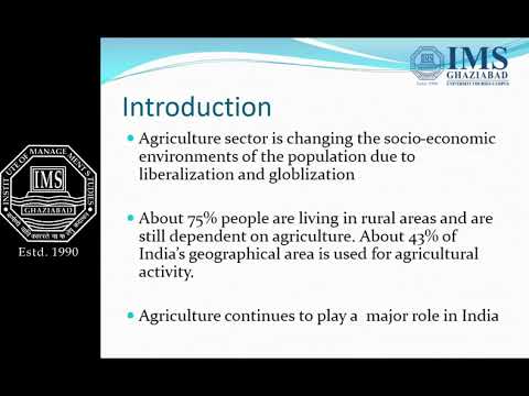 role of agriculture in indian economy   part 1