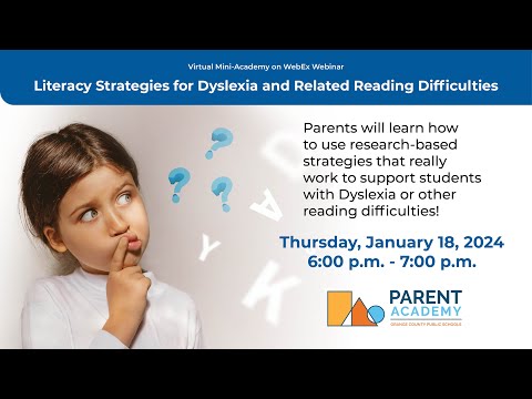 Literacy Strategies for Dyslexia and Related Reading Difficulties