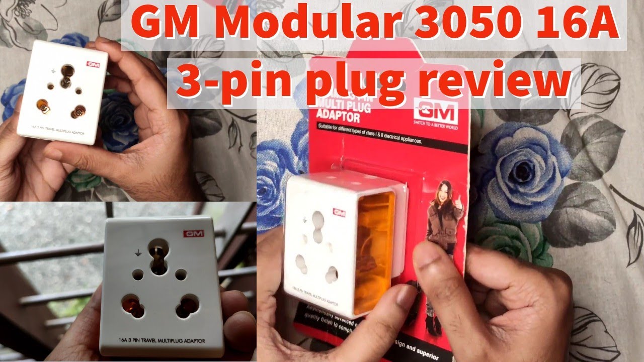 GM Modular 3050 16A 3-Pin Multi Plug Adapter review and unboxing and how to use