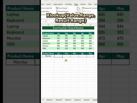 excel_ 🚀 Excel Pro Tip: XLOOKUP + Dropdown Lists = Game Changer!Tired of static spreadsheets