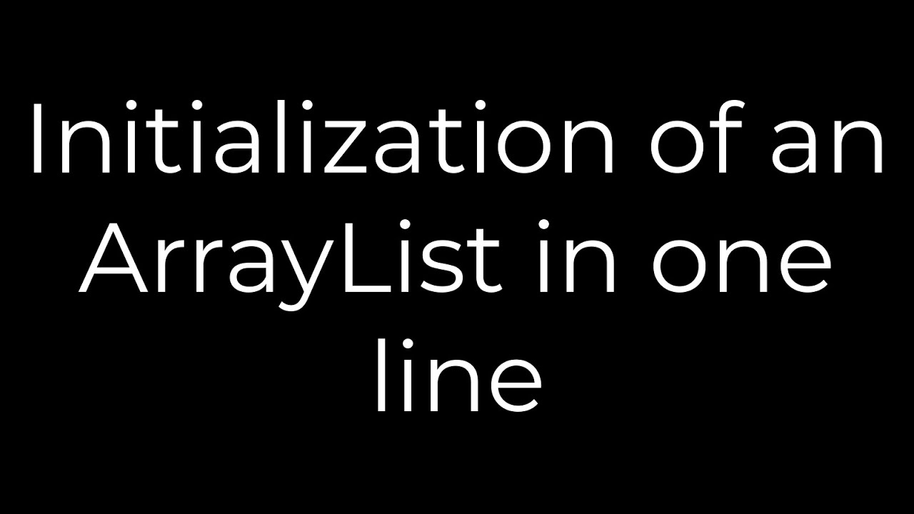 Java :Initialization of an ArrayList in one line(5solution)