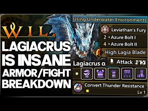 Monster Hunter Wilds - LAGIACRUS IS A MASTERPIECE - New OP Armor, Skills, Fight Breakdown & Guide!