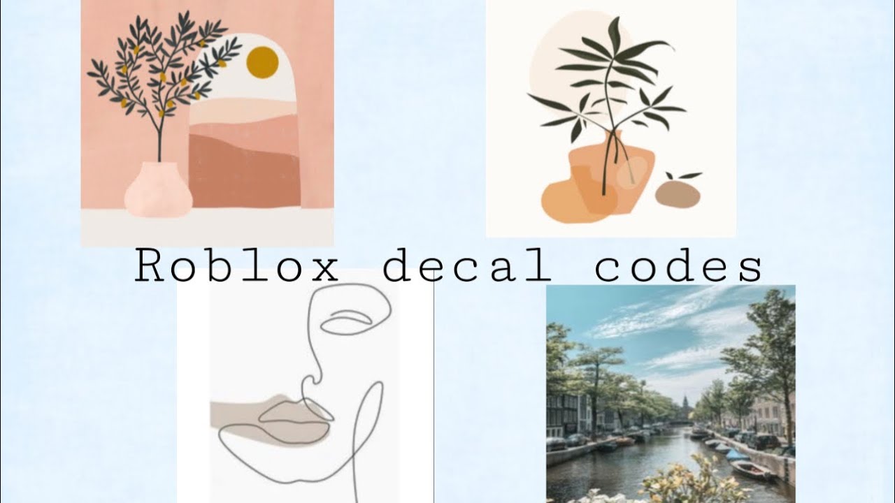 Roblox | Minimalistic Decal codes