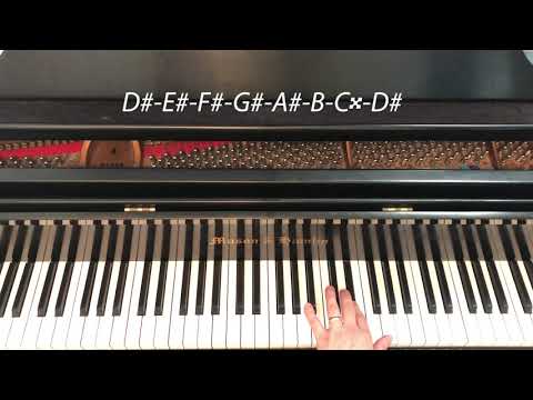 D-sharp Harmonic Minor Scale
