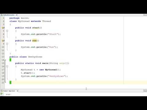 Learn 308 Overriding start Method in Java Programming Hindi - Mind Luster