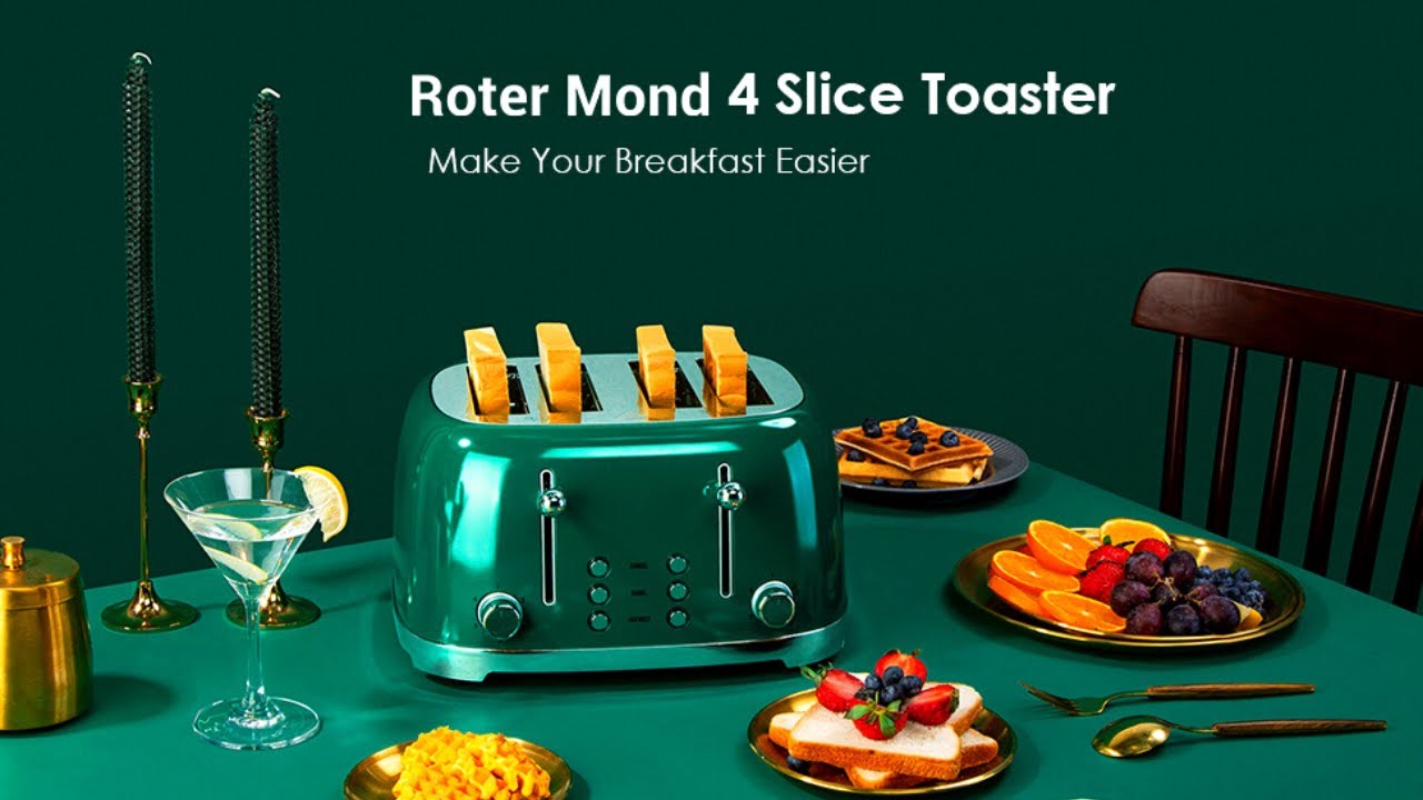 Roter Mond 4 Slice Toaster | Best 4 Slice Toasters | Best 4 Slice Toaster 2023 | 4 Slice Toaster