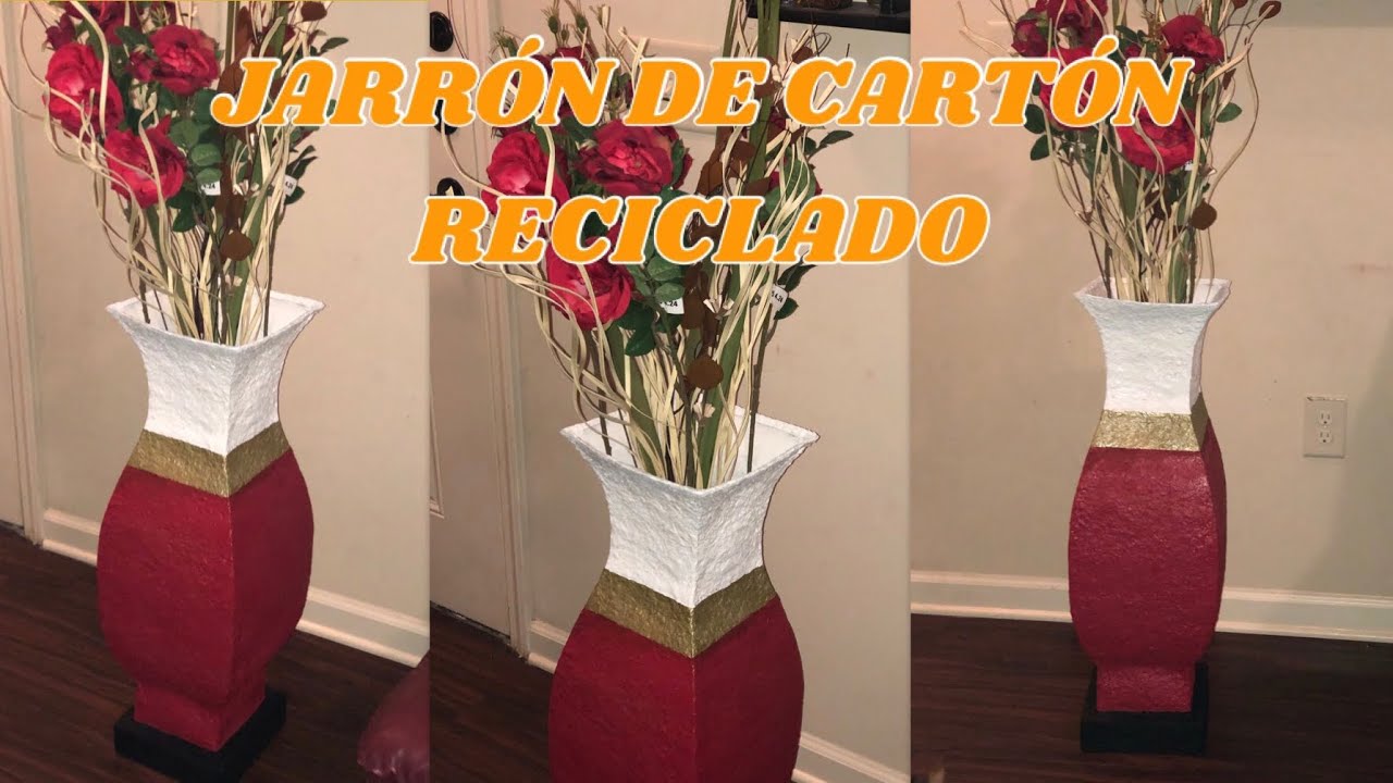 DIY CARDBOARD VASES || HOW TO MAKE CARDBOARD VASES