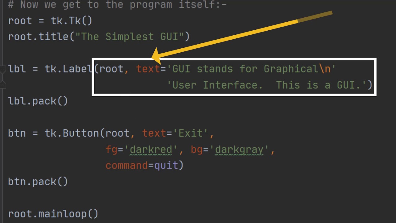 Python 034 - A basic GUI (window)