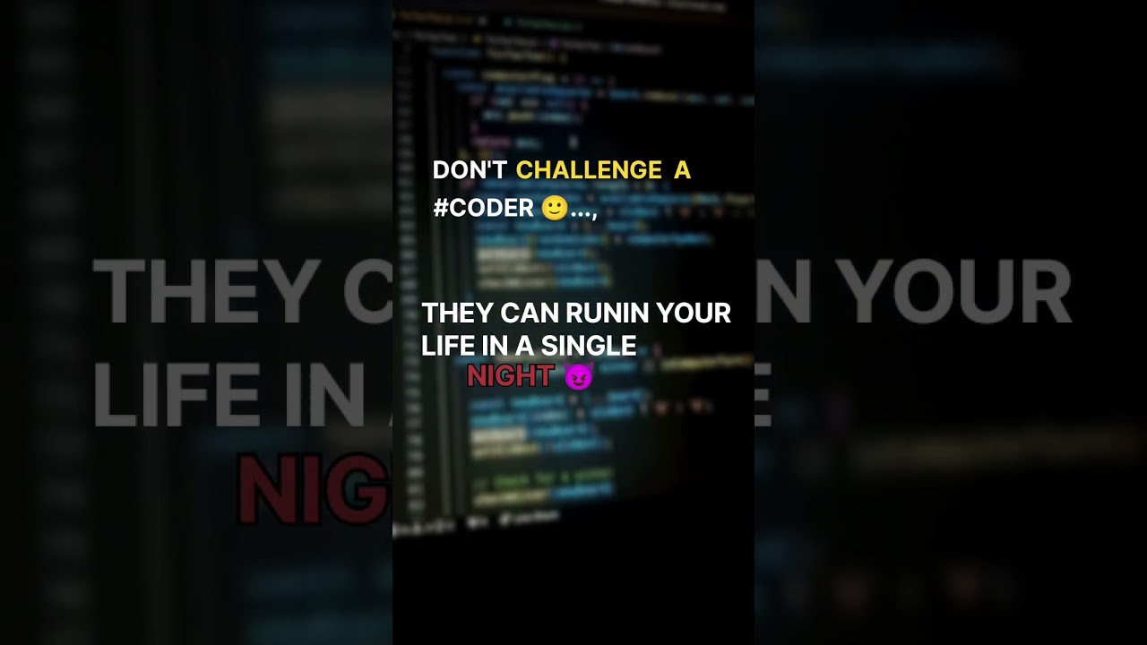Don't challenge a coder | Programmers | programmers life #programmer #codelife #computerprogrammer