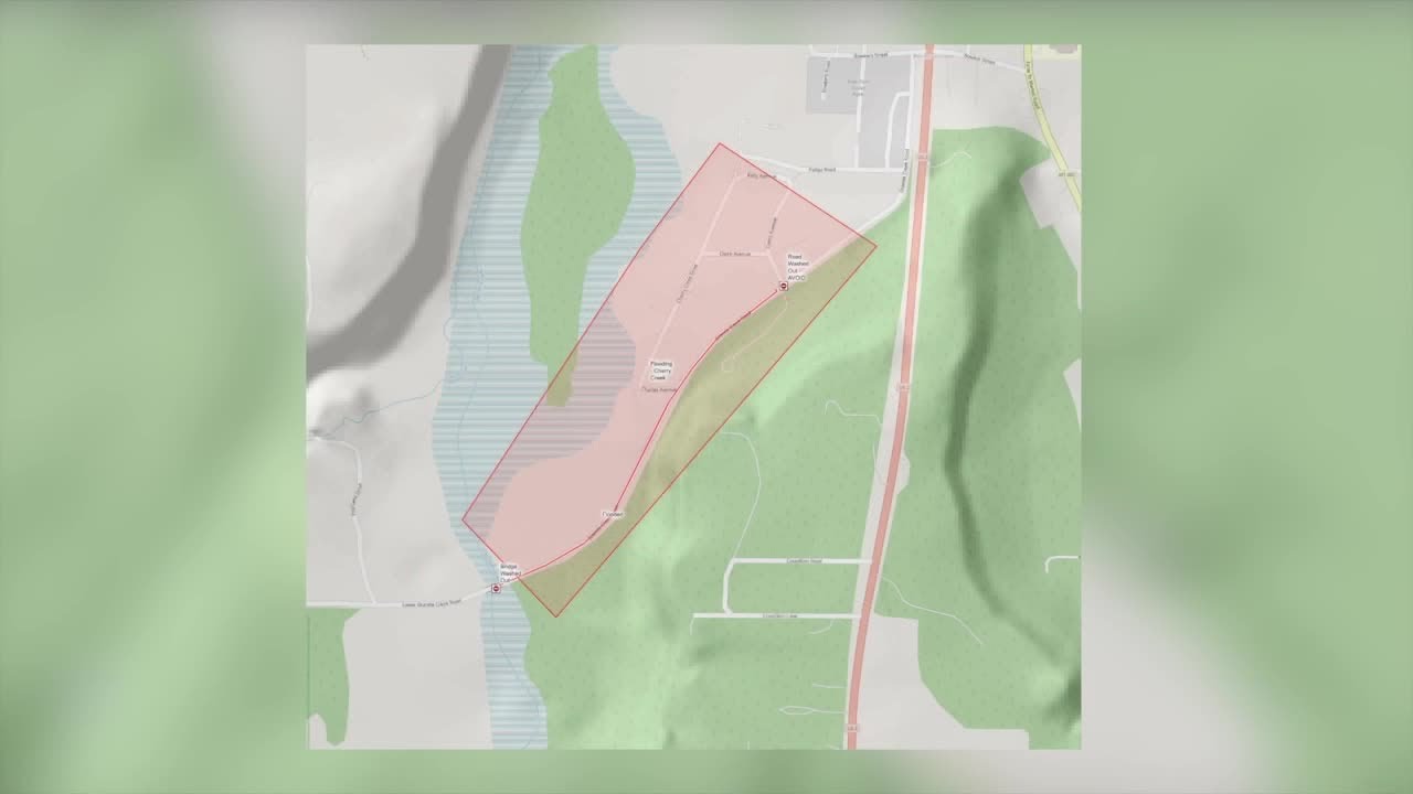 Lincoln County Closure Map