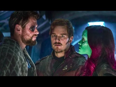 The Guardians of the Galaxy respond to a distress call and rescue Thor. Avengers: Infinity War 2018