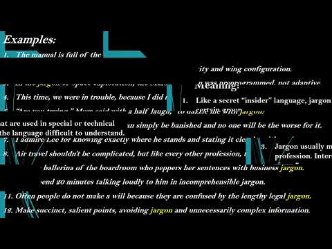 Jargon Meaning with 12 Example sentences   12 J