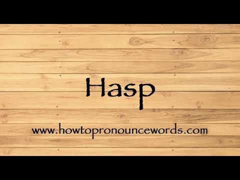 How To Pronounce Hasp ? How To say Hasp New Video