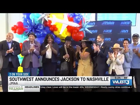 Southwest Airlines now offers daily non-stop flights from Jackson to Nashville