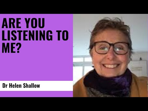 Are you Listening to me? A Feminist Participatory Action Research Study - Dr Helen Shallow