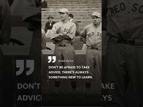 Babe Ruth’s Legendary Wisdom on Resilience 💪 #BabeRuth #Motivation #quotes #inspiration #baseball