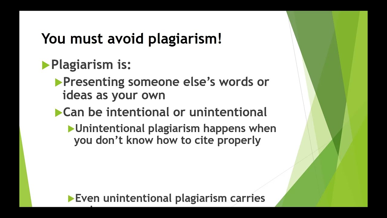 6.SOCW 2361 - Plagiarism, APA Citations & the Purdue OWL