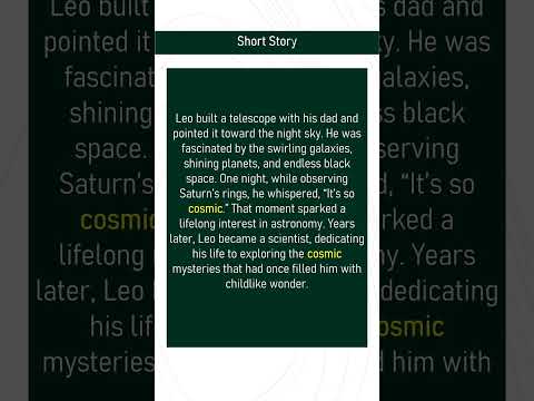 cosmic # Expand Your English Vocabulary