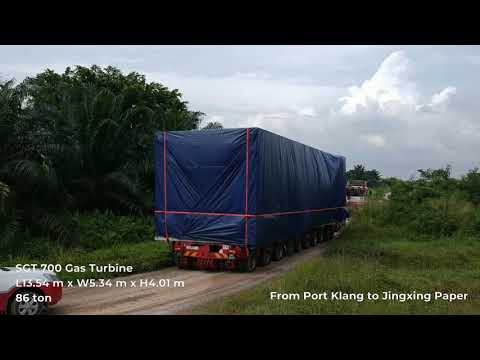 Import & Transport of Gas Turbine from Siemens Norrkoping to Port Klang | Megalift Malaysia