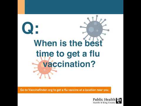 When is the best time to get a flu vaccination?