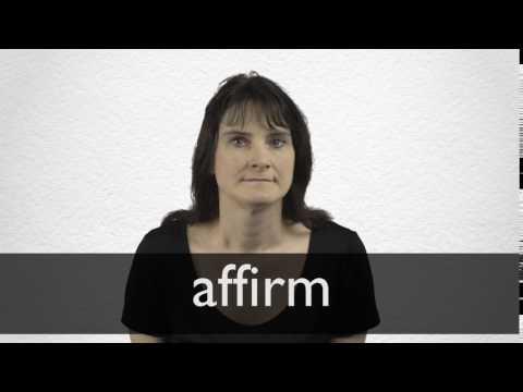 AFFIRM definition in American English | Collins English Dictionary