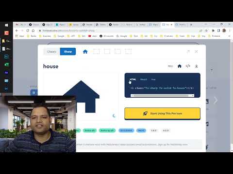 How to use fontawesome icons in HTML files | plain vanilla javascript project