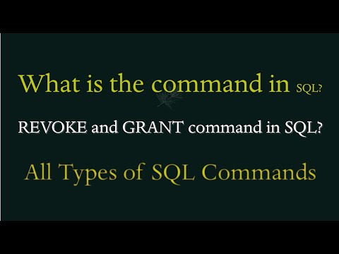 What is the command in SQL? What Are DDL, DML, DQL, and DCL in SQL?