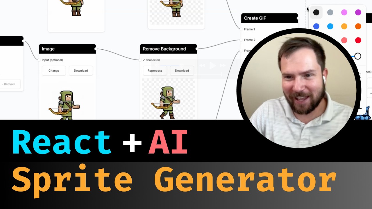 React Tutorial: How to Build Sprite Animations with AI using tldraw