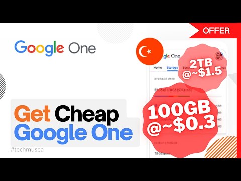 Get 100GB $0.3 Monthly w/ Cheap Google One 2025!Subscription Tutorial on Google One Turkey with VPN