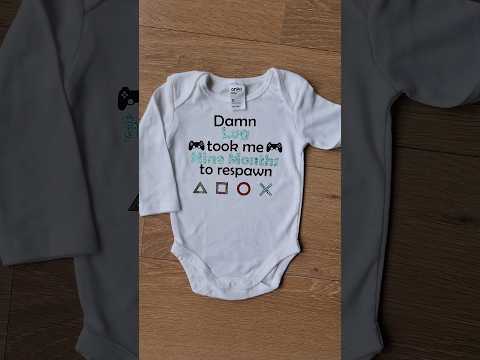 Custom Baby Gamer Onesie #custom #cricut #babygamer #cricutaustralia