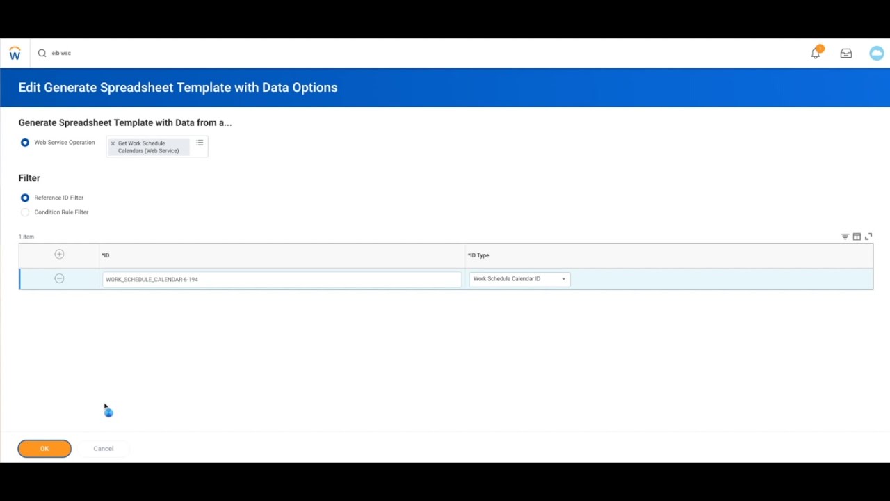 Workday Work Schedule Calendar EIB