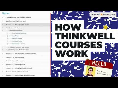 How Thinkwell Math Courses Work