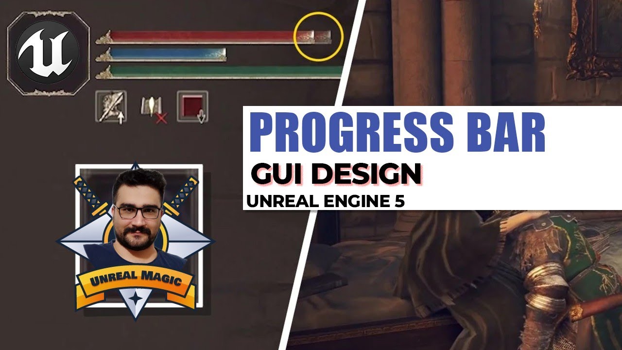 Unreal engine 5 everything about progress bar in gui design beginner tutorial