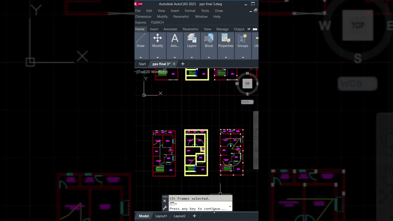 ✅ YQ Arch Series-2: Import PDF from DWG in 1 Click⚡️| @SoftwareTricks123 | #shorts #viral #trending|