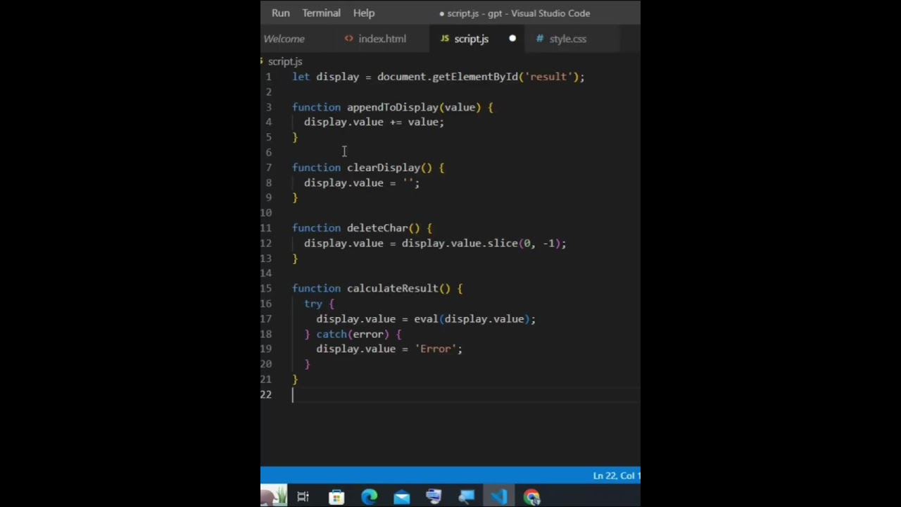 Create a calculator Using ChatGPT AI with Html css #shorts #chatgpt