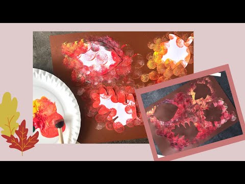 Easy Autumn Leaves Craft for Toddlers and Preschoolers | Fall Crafts for Kids | Fine Motor Crafts