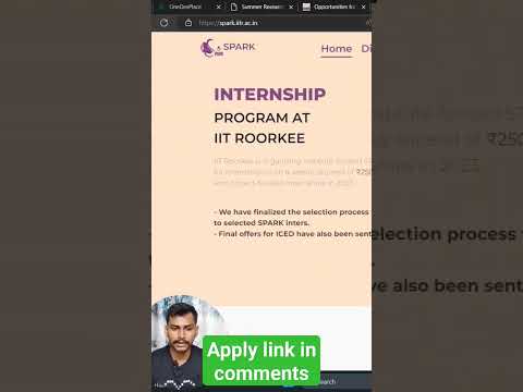Research Internship at IIT Roorkee for everyone #internship #collegestudents #iit #iitroorkee