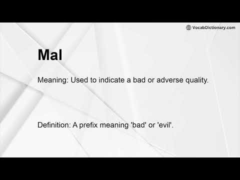 Mal Meaning