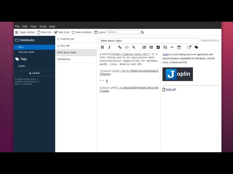Joplin notes - 1 of the best free & open source notepad apps