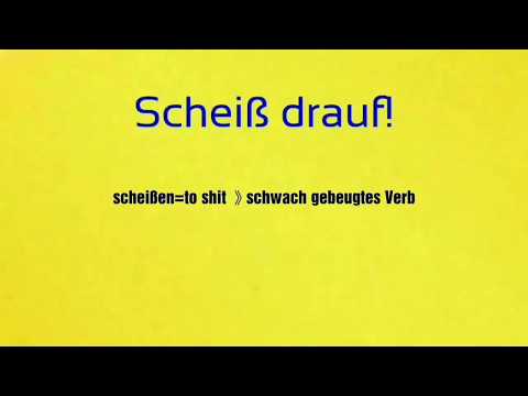 DfM - Redewendungen - Scheiß drauf! - Verb - Pronominaladverb