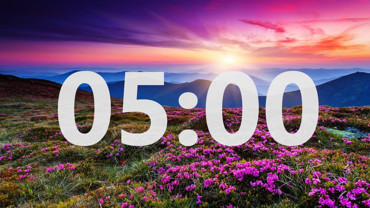 5 Minute Countdown Timer - Relaxing Piano Music