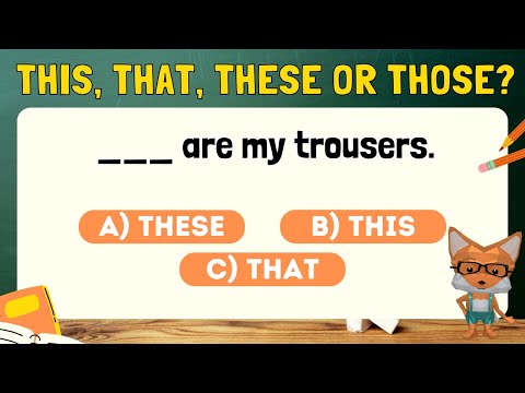 This, That, These Or Those? | English Grammar Quiz