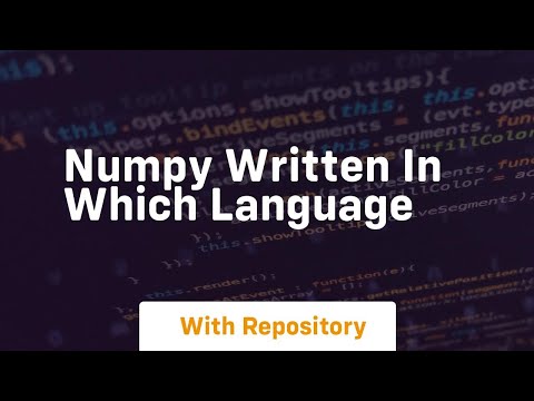 numpy written in which language