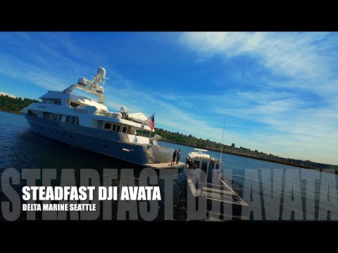 Superyacht Steadfast in Puget Sound | 4K FPV View with DJI Avata | Delta Marine Luxury