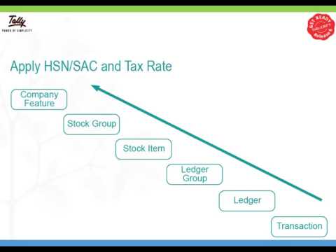 Defining GST rates and HSN/SAC is simple with Tally.ERP 9 #GST #TallyHaiTohTayyarHain